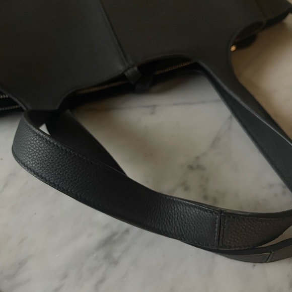 Celine | Bags | Celine Trifold Small Shoulder Bag Grained Calfskin ...